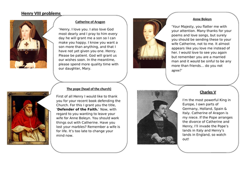 Tudors - Henry VIII - Ks3 | Teaching Resources