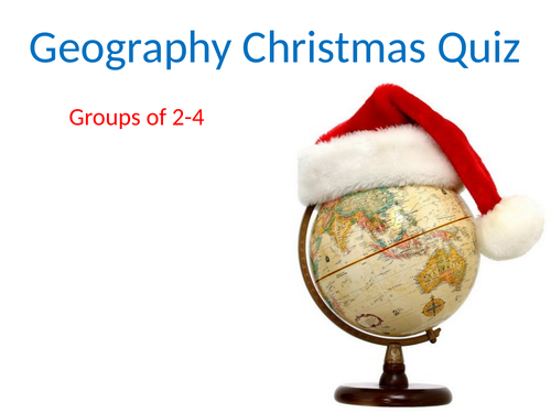 Fun Geography Christmas Quiz | Teaching Resources