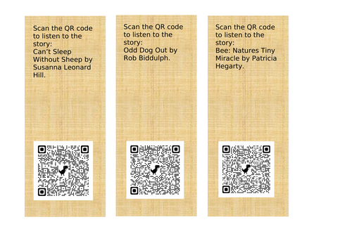 EYFS/KS1 Stories QR codes | Teaching Resources