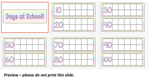 Days at School Template (Pastel Rainbow) | Teaching Resources