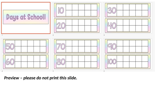 Days at School Template (Pastel Rainbow) | Teaching Resources