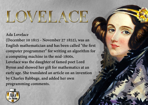 Ada Lovelace - Inspirational Poster – Computing | Teaching Resources