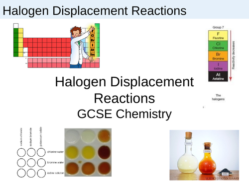 Halogen Displacement Reactions GCSE AQA | Teaching Resources Halogen Displacement Reactions GCSE AQA | Teaching Resources