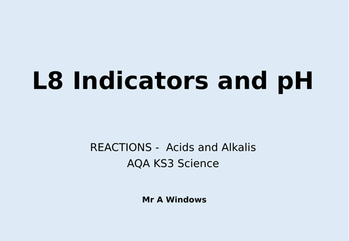 KS3 Reactions of Metals and Acids | Teaching Resources