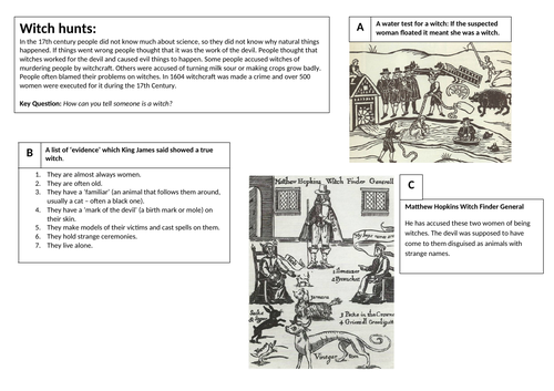 KS3 History: The Stuarts - Why was there a witch-craze in the 17th ...
