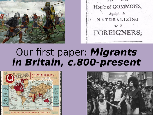 Edexcel GCSE migration introductory lesson | Teaching Resources