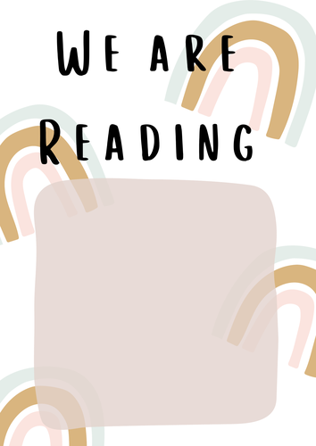 We are Reading Display Poster | Teaching Resources