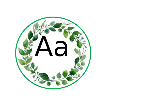 Leaf alphabet | Teaching Resources