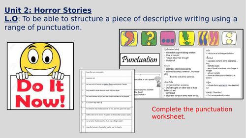 Creative Writing: Horror | Teaching Resources