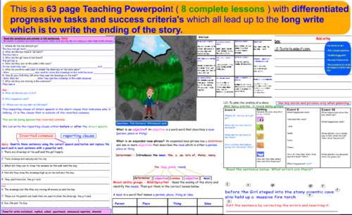 Stone Age Boy-write the ending of the story | Teaching Resources