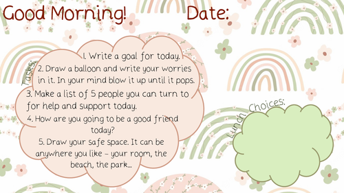 Mindfulness Morning Slides | Teaching Resources