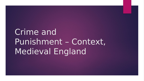 Edexcel GCSE Crime & Punishment full scheme of lessons | Teaching Resources