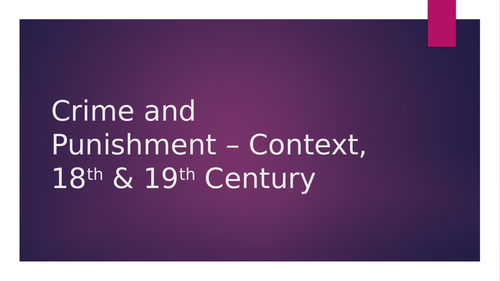 Edexcel GCSE Crime & Punishment full scheme of lessons | Teaching Resources