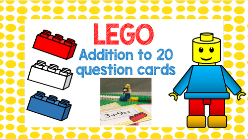Lego themed addition to 20 cards | Teaching Resources
