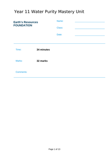 Water Purity required practical BUNDLE | Teaching Resources