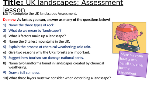 Geography KS3: UK Landscapes & Processes SOW 7 lessons. Forests ...