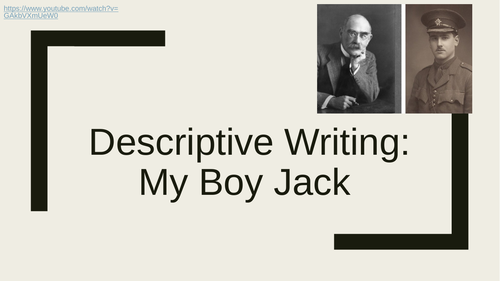 KS3: WW1 Poetry 'My Boy Jack' | Teaching Resources