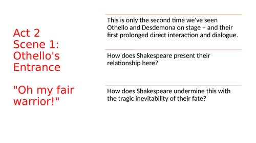 Othello Lang/Lit A-Level AQA Full Scheme & Resources | Teaching Resources