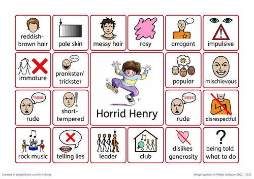 Year 4 English/Writing: Horrid Henry Writing Support Pack | Teaching ...