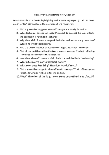 Macbeth GCSE AQA Full Scheme & Resources | Teaching Resources