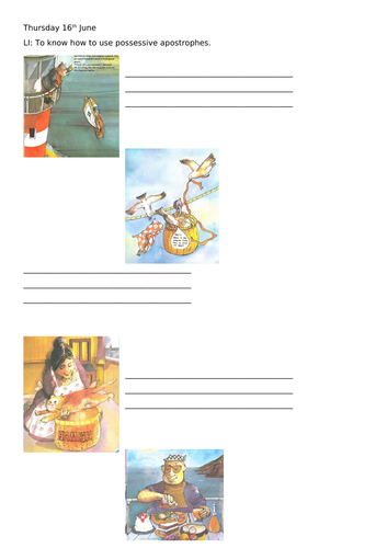 Year 2 - The Lighthouse Keepers Lunch - T4W | Teaching Resources
