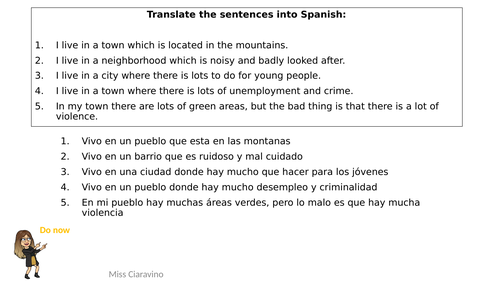 Y9 The environment-el medio ambiente | Teaching Resources