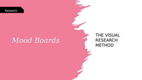 DT Research - Mind Map and Mood Boards | Teaching Resources