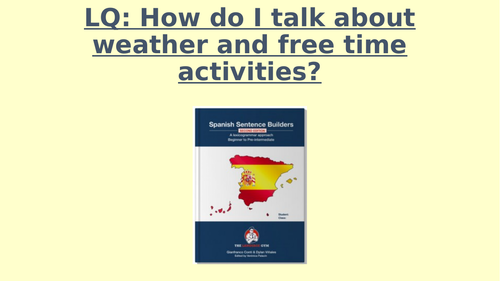 Spanish Sentence Builders: Unit 15 Saying what I do in different types ...