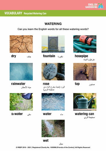 EAL Activities - Watering Words | Teaching Resources