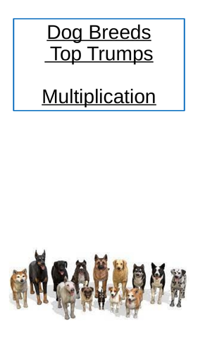 Top Trumps Maths Football, Dogs and Colours | Teaching Resources