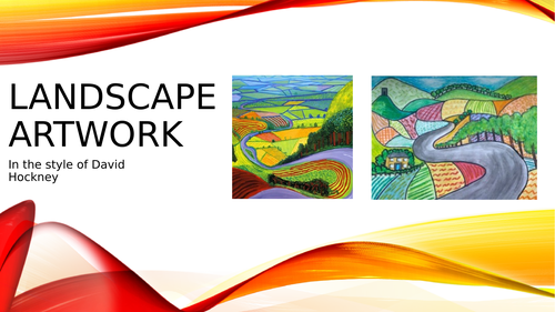 KS2 ART - Watercolours and Pastels - Landscape Art _ David Hockney ...