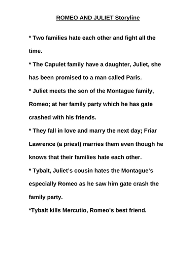 Shakespeare's Romeo and Juliet: Extensive Drama resource pack ...