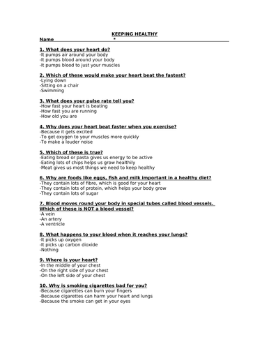 Science Healthy Eating 5 Powerpoints Planning Worksheets Year 5 and 6 ...