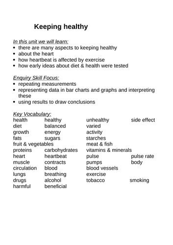 Science Healthy Eating 5 Powerpoints Planning Worksheets Year 5 and 6 ...