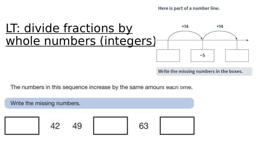 Y6 Maths: Divide fractions and integers | Teaching Resources