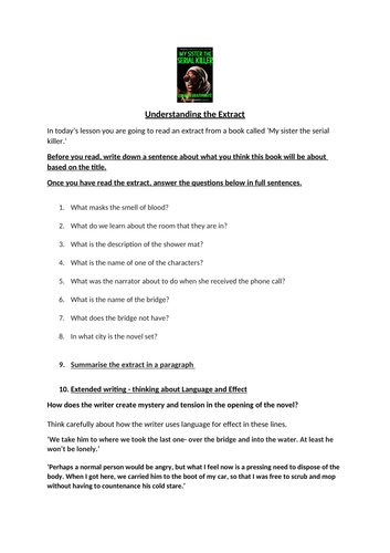 Crime Writing: Fiction Unit (8 Lessons) | Teaching Resources