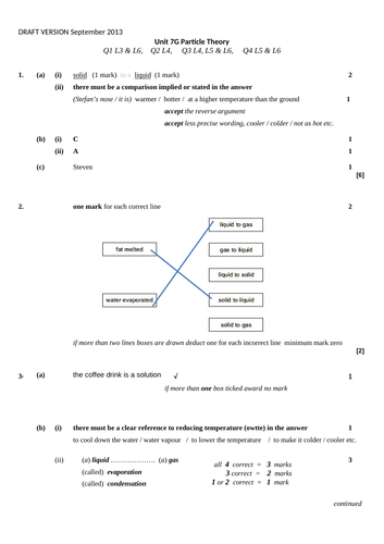 7G Particle theory | Teaching Resources