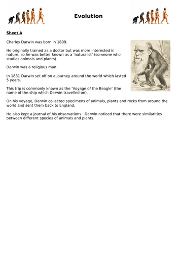 Evolution & Inheritance | Teaching Resources