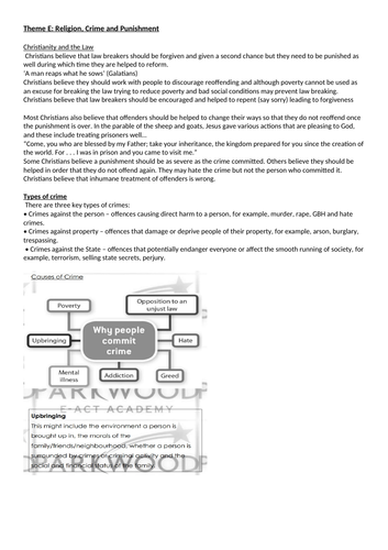 GCSE RS theme E thorough notes GRADE 9 MATERIAL | Teaching Resources