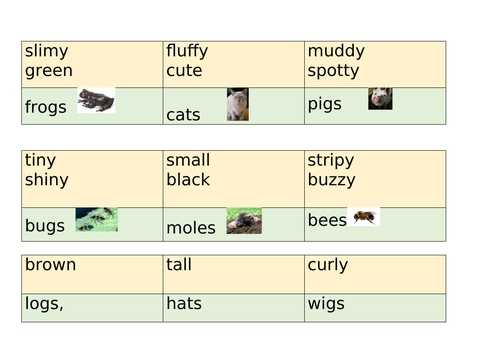 Oi Frog Year 1 Literacy Plan 8 day - Rhyming words, Plan a Poem ...