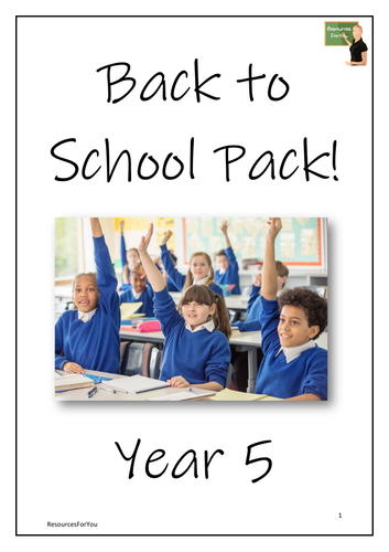 Back to school activities Year 5 | Teaching Resources