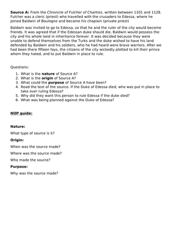 First Crusade | Teaching Resources