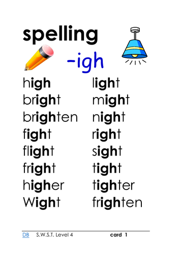 SWST Single Word Spelling Test: Levels 1-6 power-points, lists and ...