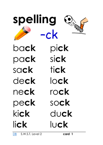 SWST Single Word Spelling Test: Levels 1-6 power-points, lists and ...