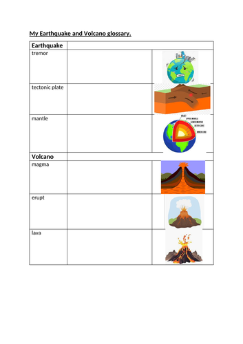 LKS2 Geography Earthquakes and Volcanoes - Introductory lesson ...