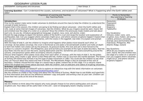 LKS2 Geography, Earthquakes and Volcanoes; Lesson 2 | Teaching Resources