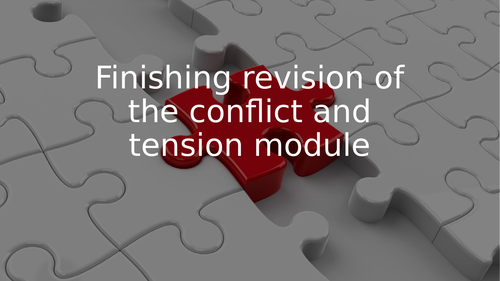 AQA GCSE Conflict and Tension 1894 - 1918 lesson PowerPoints | Teaching ...