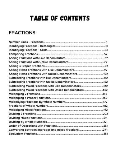 Math Activity Problems Grades 4-6, Fractions, Decimals and Percents ...