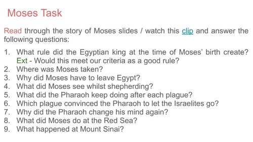 10 Commandments | Teaching Resources