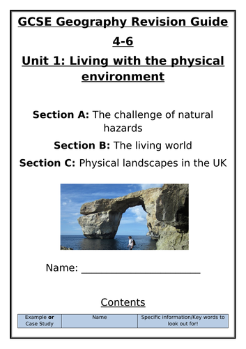 *BUNDLE SALE* GCSE geography notes and case studies GRADE 9 MATERIAL ...